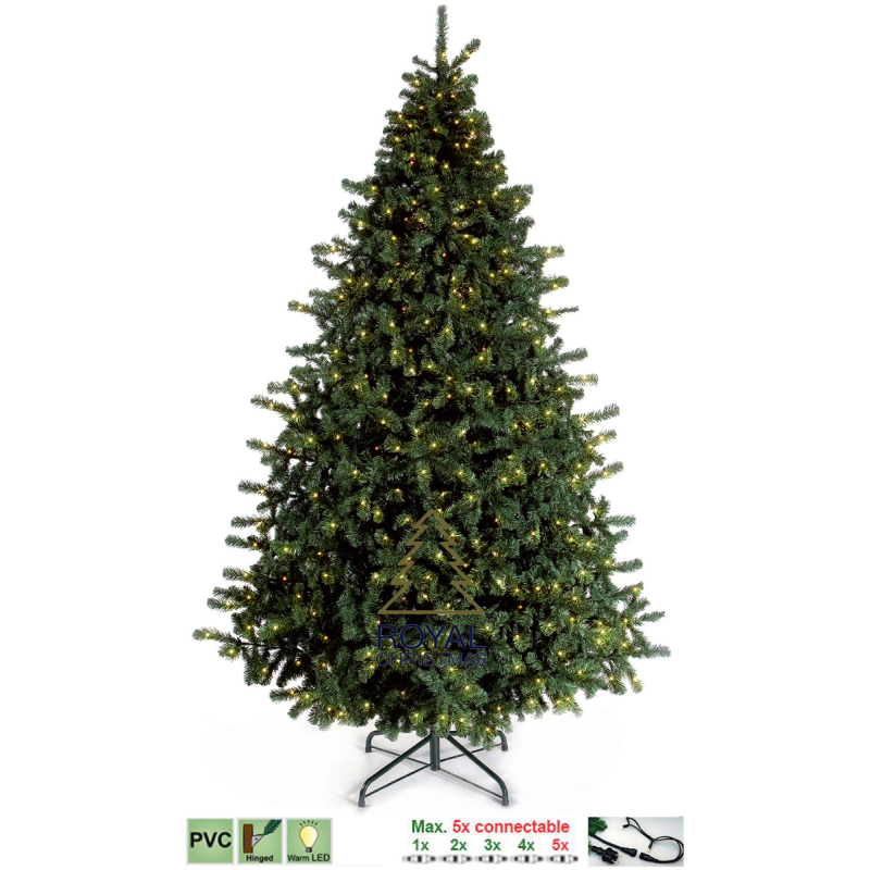 Kunstkerstboom Utah PVC Premium - Connector 10x100 - 360 cm - Grote kunstkerstboom van pvc ...